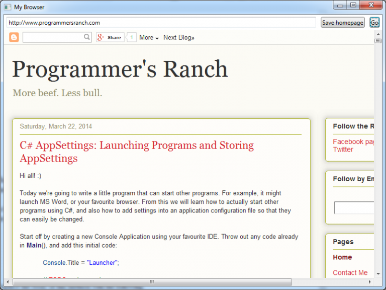 C Appsettings Saving User Preferences In A Wpf Browser Application