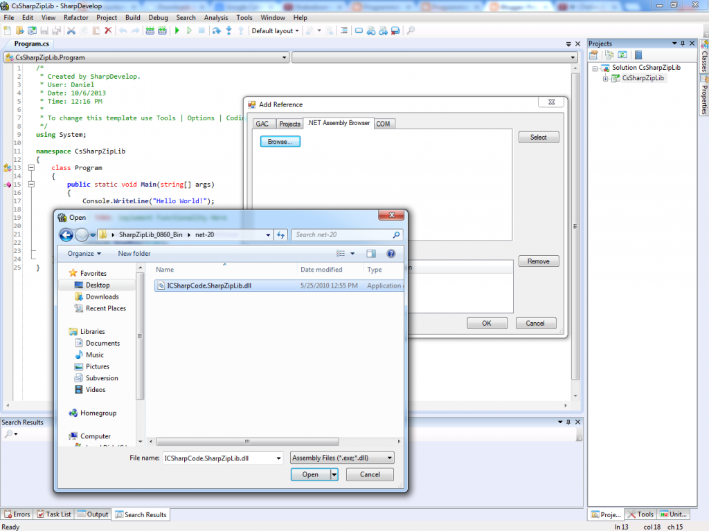 Extracting Zipped Files with SharpZipLib - Gigi Labs