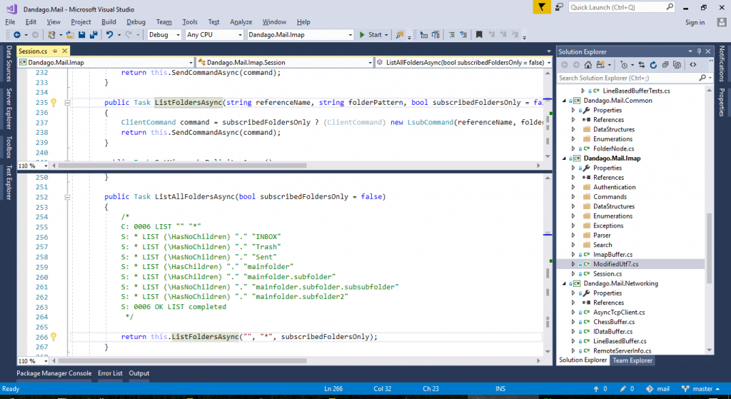 Split Code Window in Visual Studio - Gigi Labs