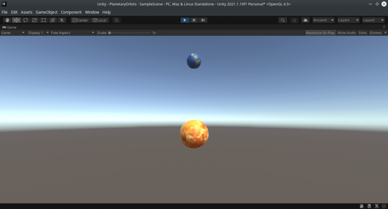 Simple Planetary Orbit Simulation with Unity3D - Gigi Labs