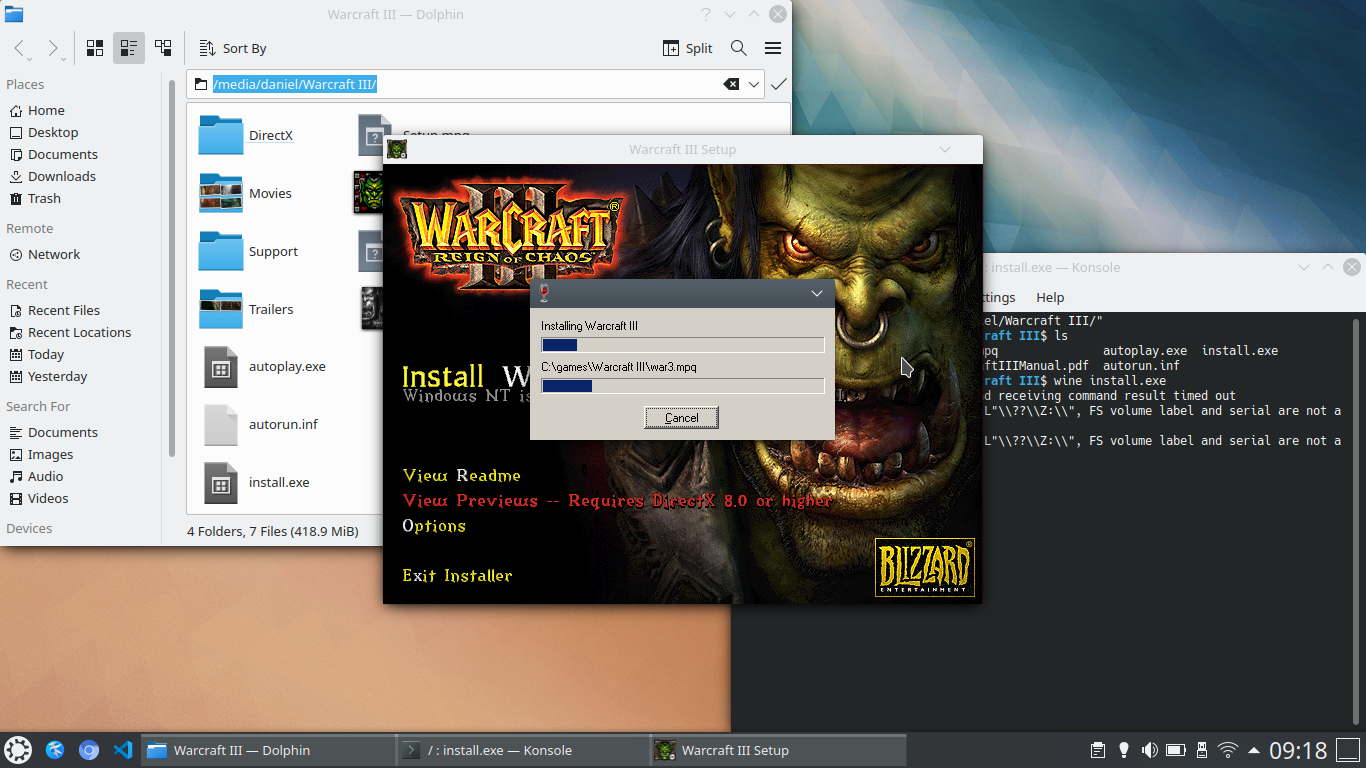 Playing Warcraft 3 on Linux - Gigi Labs