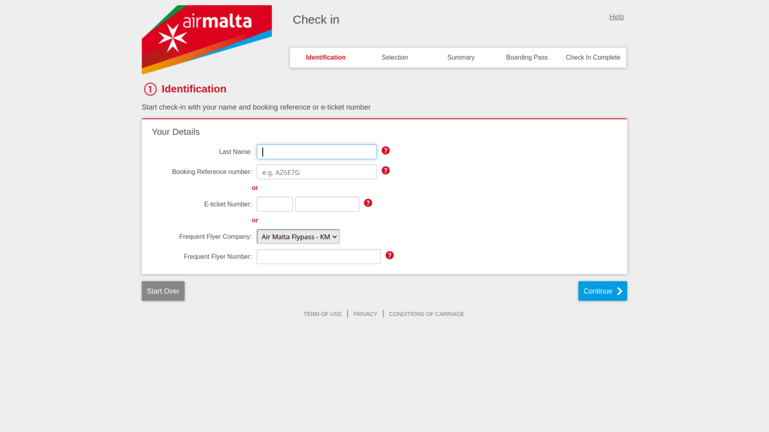 The Sorry State of Air Malta's Online Check-In - Gigi Labs