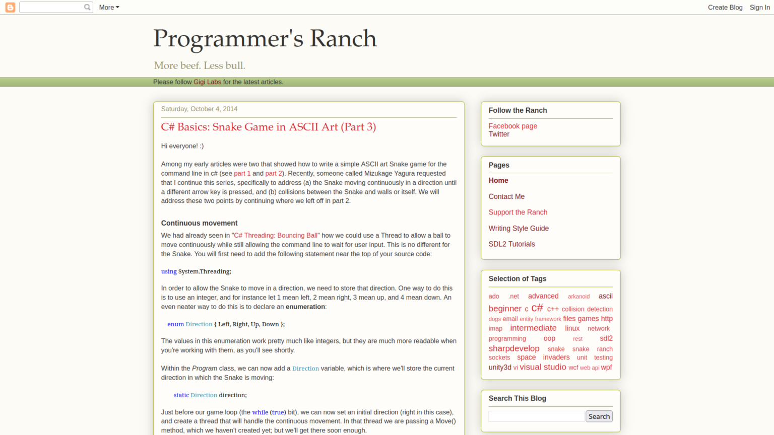 10 Years of Programmer's Ranch - Gigi Labs
