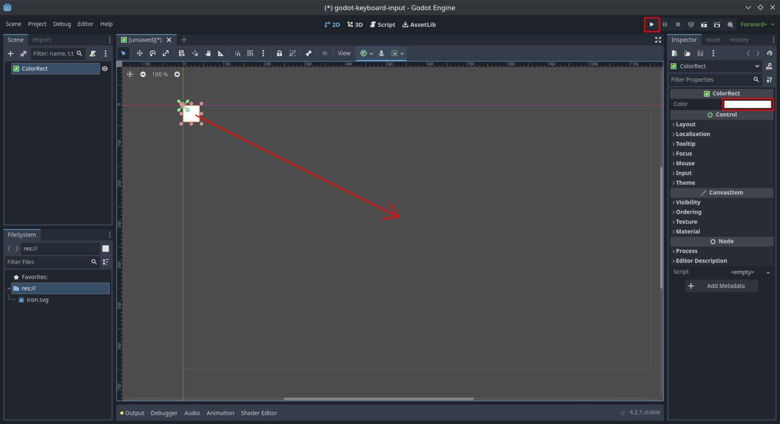 Keyboard Movement in Godot - Gigi Labs