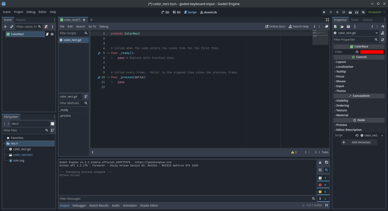 Keyboard Movement in Godot - Gigi Labs